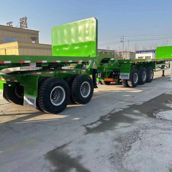 Quality 15 Workdays Production Time Flatbed Container Truck Trailer for Cargo Transporta for sale