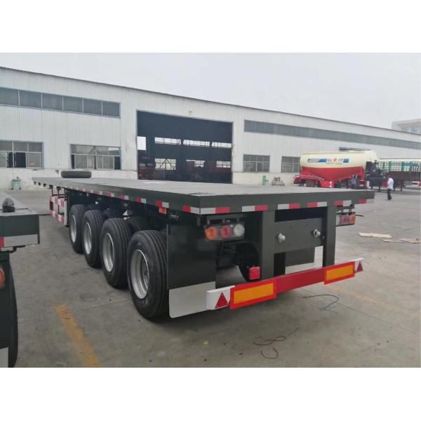 Quality 80 Ton 40ft 45ft Used 4 Axle Flatbed Semi Trailer for sale