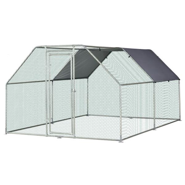 Quality UV Stabilised Polyester Roof D4m Walk In Chicken Cage for sale