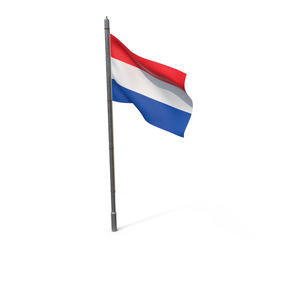 Quality 2025 Factory Hot Sale Netherlands Wooden Pole Hand-Waved Flag For Public Holiday for sale