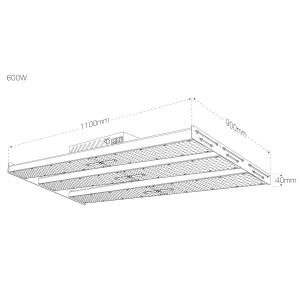 Quality Sosen Driver 600W 5000k 385nm UV Full Spectrum Light Bar For Indoor Vegetable for sale