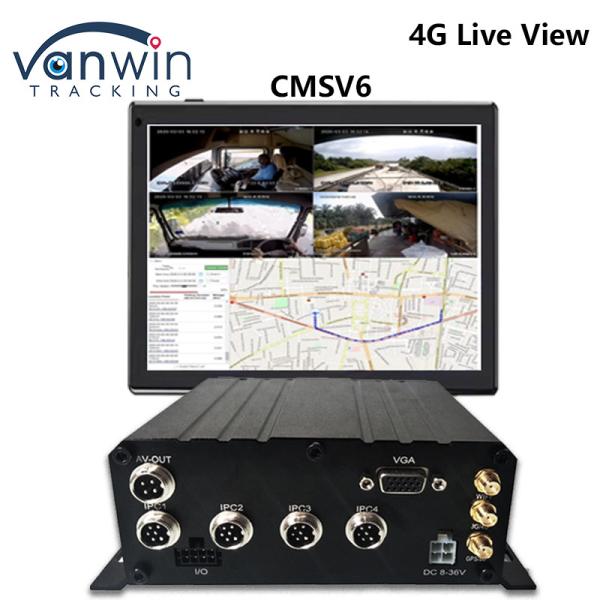 Quality 8CH AHD Dual SD Card Mobile DVR System 4G WIFI GPS MDVR For Live View for sale