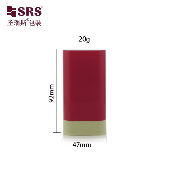 Quality 20g Oval Shape Empty PP Stick Twist Up Personal Care Container deodorant for sale