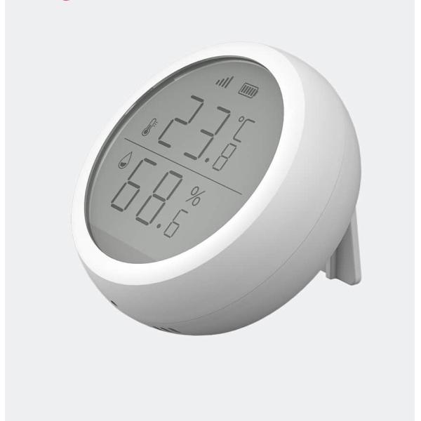 Quality Zigbee 3.0 Tuya Temperature Humidity Sensor 2.5V Low Power Battery 61.2x23mm for sale