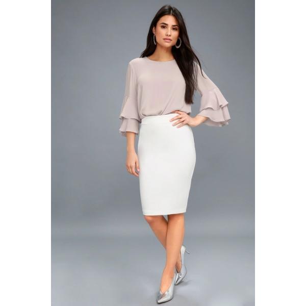 Quality Guangzhou Ladies Clothing Three Quarter Tiered Sleeves Top for sale