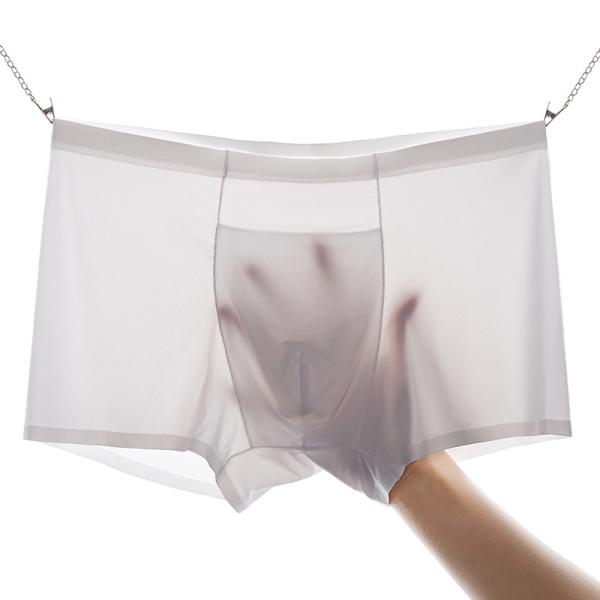 Quality Sustainable Mens Boxer Briefs Disposable Trunks Mens Ice Silk Seamless Underwear for sale