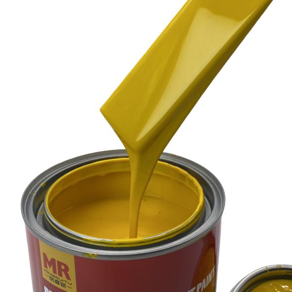 Quality M211 Medium Yellow Car 2K Paint Automotive Refinish Coatings Weather Proof for sale