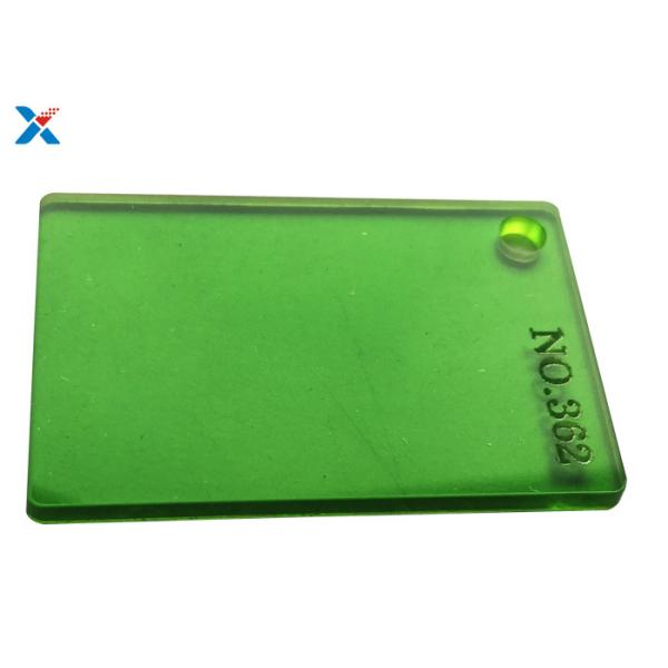 Quality 2mm Translucent Green Coloured Acrylic Sheet Extruded Perspex Plate for sale