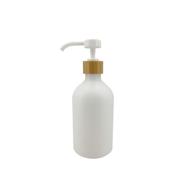 Quality 500ml Plastic Lotion Dispenser Bottle Matte White Plastic Cosmetic Bottle for sale