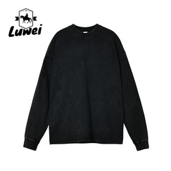 Quality Oversized Heavyweight Cotton Hoodie Dropped Shoulder Embroidery Sweatshirt for sale