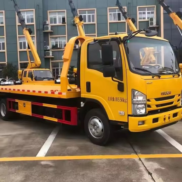 Quality 5tons Flatbed Towing Truck 4X2 Wrecker I Suzu Tow Trucks for Your After-sales Service for sale
