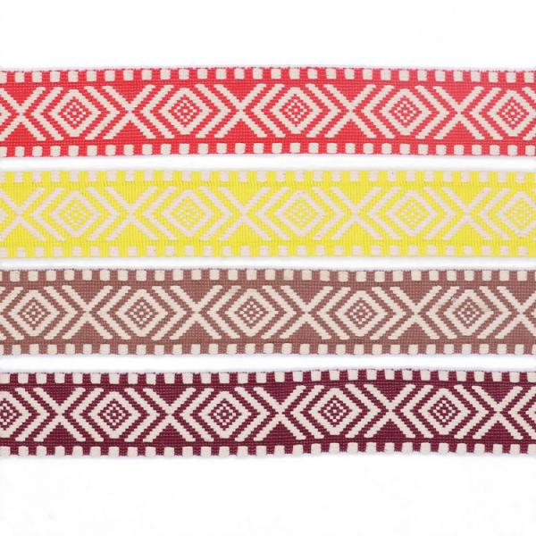 Quality Home Textile 4cm Polyester Jacquard Ribbon Trim for sale