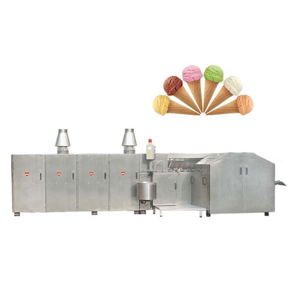 Quality CE Pulp Egg Roll Production Line / Ice Cream Cone Machine 6700L * 2400W * 1800H for sale