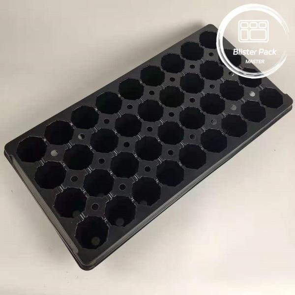 Quality 185g 36 Cell Round Honeycomb Succulent Seedling Tray Durable PE for Flower for sale