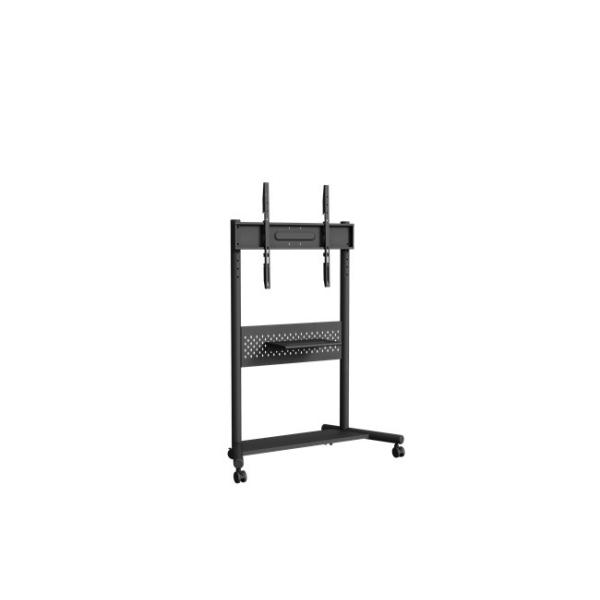 Quality Effortless Movement Mobile TV Cart With Integrated Shelf For 65 - 86 Inch for sale