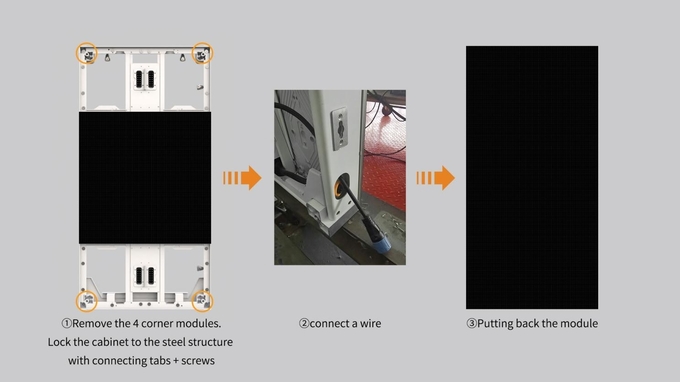 HD LED Outdoor Advertising Display Screens P2.6 P2.9mm 500X1000mm LED Cabinet 3