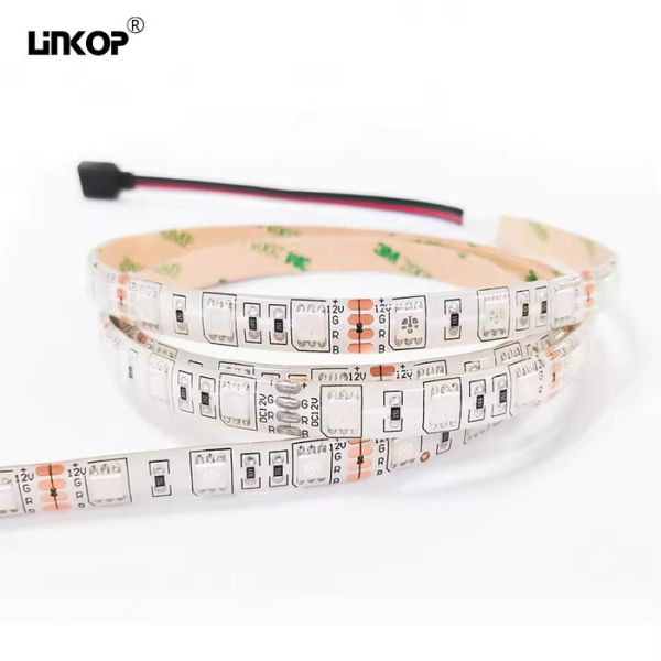 Quality Led 5050 Colorful Dimmable 60 Leds/M Rgb Flexible Strip Light Waterproof Ip65 for sale