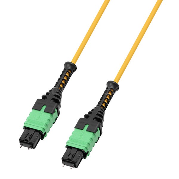 Quality OS2 Yellow Jacket 12 Fiber Trunk Cable , MPO Trunk Cable For Datacenter for sale