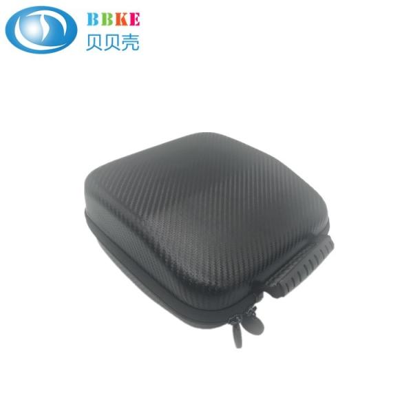 Quality Carbon Fiber PU Portable Protective EVA Headphone Case With Rubber Handle for sale