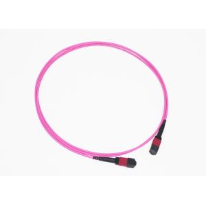 Quality 3.0mm 12 Strands Fiber Optic MPO MTP Cable / OFNP Om4 Patch Cord for sale