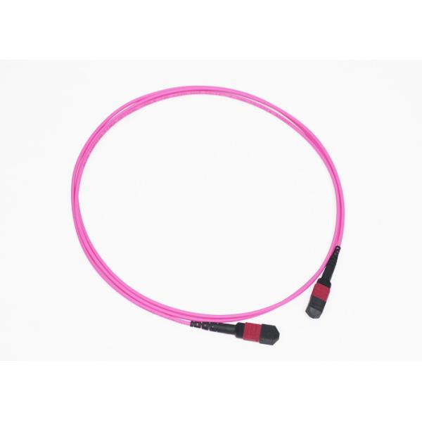 Quality 3.0mm 12 Strands Fiber Optic MPO MTP Cable / OFNP Om4 Patch Cord for sale