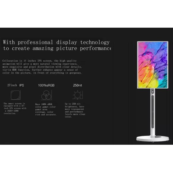 Quality Portable 32 Inch Touch Screen Kiosk with Screen with 4096 Level Pressure Sense for sale