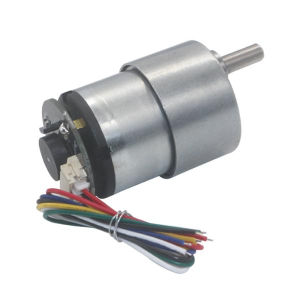 Quality 600rpm 24V Small DC Gear Motors With Hall Encoder for sale