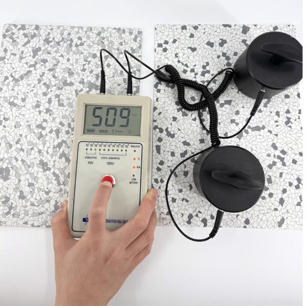 Quality Conductive PVC ESD Flooring Tile 10^4-10^6 Ohm Customizable for sale