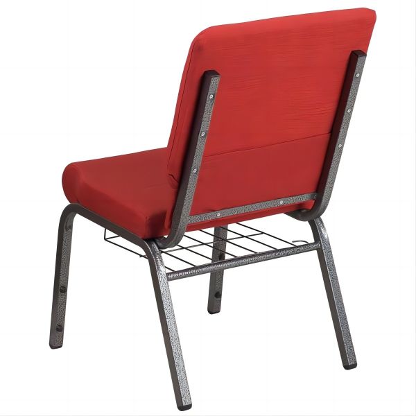 Quality Stackable Church Chair Metal Interlocking Padded for Auditorium Conference Event for sale