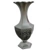 china Antique Sliver Metal Flower Vase Classical Rustic Vase Decor For Living Room