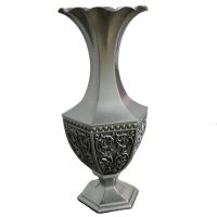 china Antique Sliver Metal Flower Vase Classical Rustic Vase Decor For Living Room