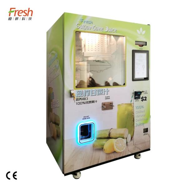 Quality Multi Function Cane Fresh Vending Machine 220V Commercial Sugarcane Juice for sale