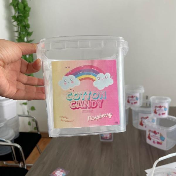 Quality Pet Food Container 32 oz Cotton Candy Plastic Bucket with Handle GAP/ISO/FDA Certified for sale
