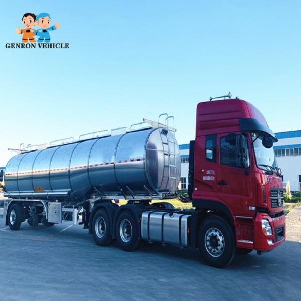 Quality Aluminium 40 Foot Tri-Axle 60000Liters 60m3 Fuel Tank Trailer for sale