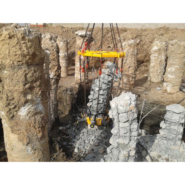 Quality Pile Cruncher / Hydraulic Concrete Pile breaker , 300mm - 1050mm diameter for sale