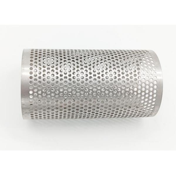 Quality 3mm Hole 304 SUS Perforated Metal Pipe , Water Filter Tube Welded for sale