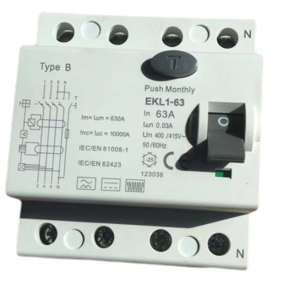 Quality 32 Amp 40 Amp 63 Amp RCD Three Phase Circuit Breaker 415V for sale