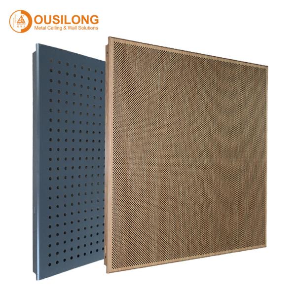 Quality DIA 4.0 Powder Coating Metal Ceiling Tiles Durable Perforated Suspended Ceiling for sale