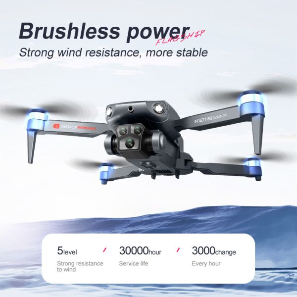 Quality K818max 360 Degree Flip Drone Professional 4k Obstacle Avoidance Fpv Wifi Camera for sale