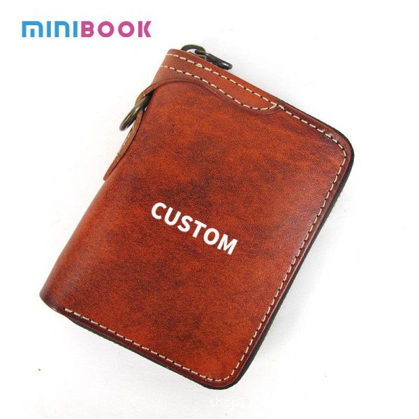 Quality Others Pattern Type Simple Men's Wealth Cloth Wallet with Vegetable Tanned Leather for sale