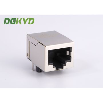 Quality Customized 10/100base - T RJ45 Modular Connector With Transformer 1 X 1 Tab Down for sale