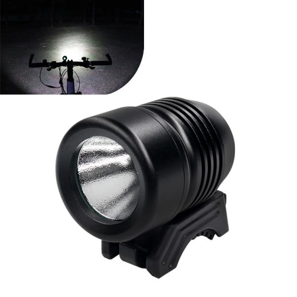 Quality Round Black 2100 Lumen Front Bike Light Long Range Portable for sale