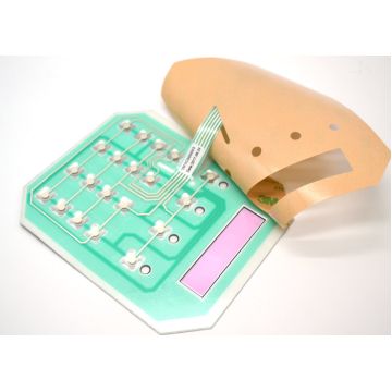 Quality Flexible Membrane Push Button Switch Keyboard With 2.44m Connector Cable Tail for sale