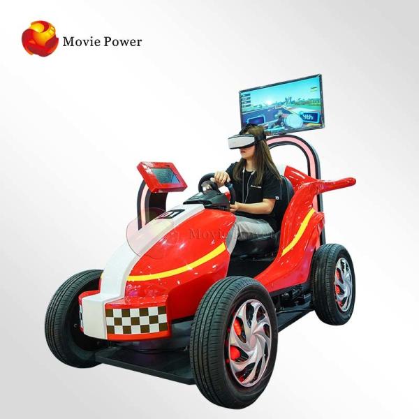 Quality Indoor Arcade Racing Car Virtual Reality Simulator With 3 Screen 4KW for sale