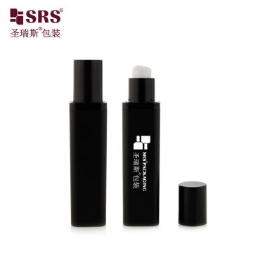 Quality Empty PET Replaceable Double Wall Square Shape Custom Color Facial Serum Airless for sale