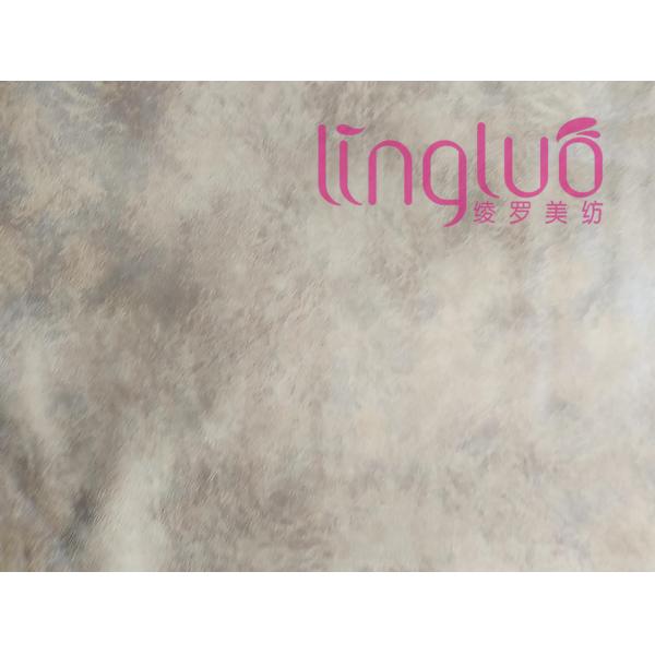 Quality Polyester Satin Suede Sofa Fabric , Velvet Artificial Leather Suede Cloth for sale
