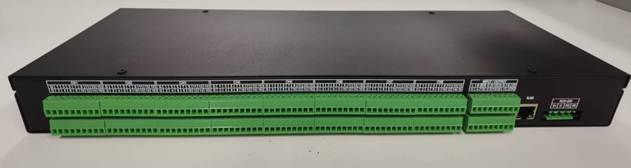 Rear view of WIM Controller equipment showing connection ports and interfaces