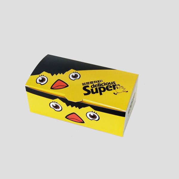 Quality Eco Friendly Paper Fried Chicken Boxes Clamshell For Food Packaging for sale