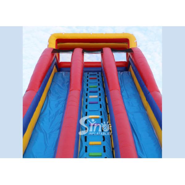 Quality 10m high giant inflatable water slide for adults made of 0.55mm pvc tarpaulin for sale