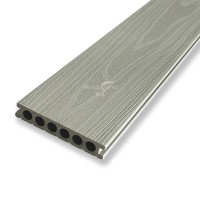 Quality Ancient Wood Color Round Hollow Co Extrusion WPC Waterproof for sale